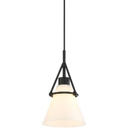 Possini Euro Design Black Burnished Brass Mini Pendant Light 9 3/4 ...
