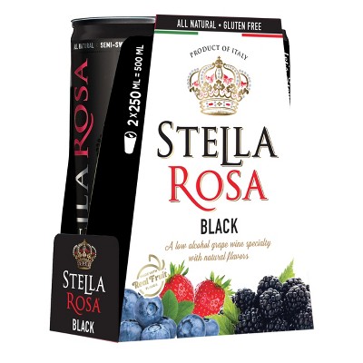 Stella Rosa Black Red Wine - 2pk/250ml Cans : Target