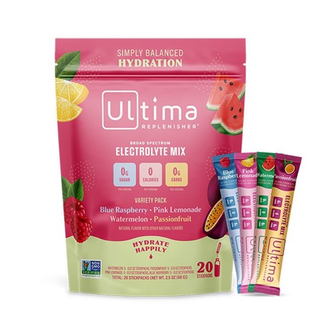 Ultima Replenisher Electrolyte Drink Mix Tropical Variety Pack - 20ct ...