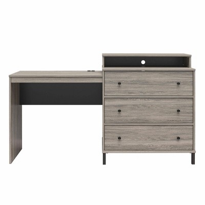 Novogratz Kalissa Dresser Desk Combo with Wireless Charger