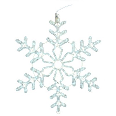 Vickerman 24" Pure White Led Forked Ropelight Snowflake : Target