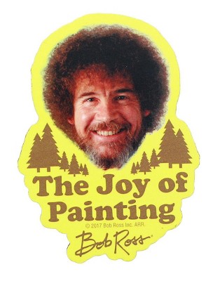 Nmr Distribution Bob Ross 3" Funky Chunky Magnet: "joy Of Painting ...