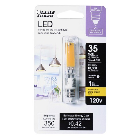 Feit Electric T4 E11 Led Bulb Warm White 35 Watt Equivalence 1 Pk Target