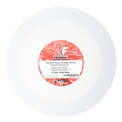 Fredrix Round Stretched Canvas, 12" : Target