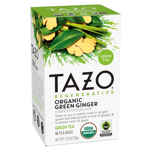 Tazo Tb Organic Green Ginger - 16ct : Target
