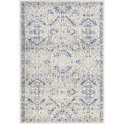 Nuloom Elfriede Farmhouse Jute Blend Area Rug, 3' X 5', Blue : Target