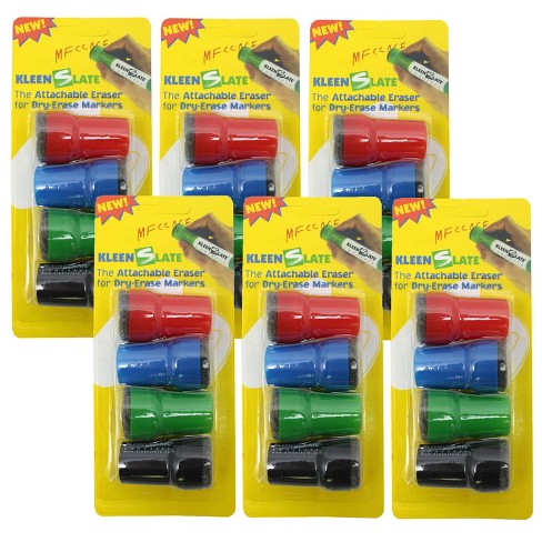 Kleenslate® Large Barrel Attachable Eraser Caps For Dry Erase Markers ...