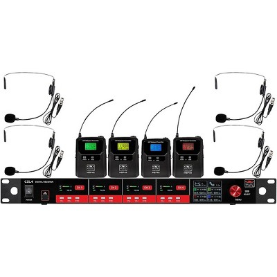 Galaxy Audio CSL4-SSSSM 4-Channel Digital UHF Wireless Microphone ...