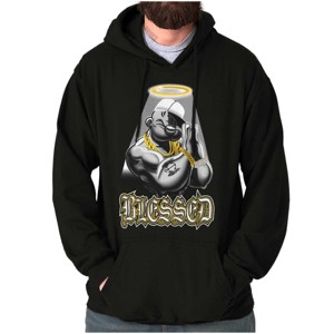Urban Popeye Blessed Angel Cartoon Hoodie Sweatshirt Women Men Licensed ...