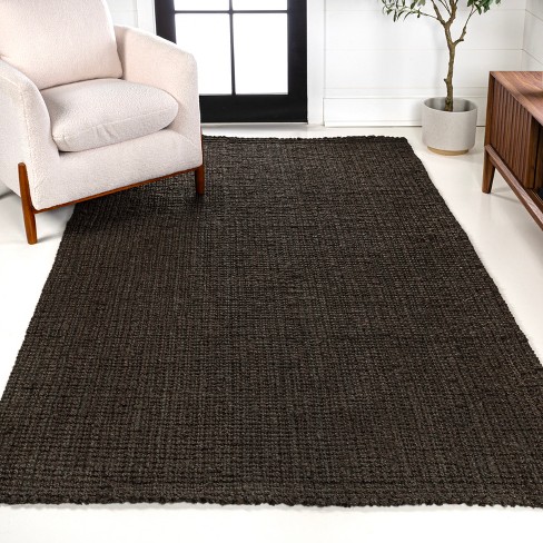 Pata Hand Woven Chunky Jute Brown 5 Ft. X 8 Ft. Area Rug - Jonathan Y ...