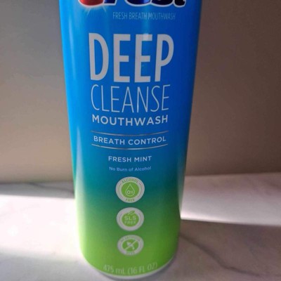 Crest Deep Cleanse Breath Control Mouthwash - Fresh Mint - 475ml : Target