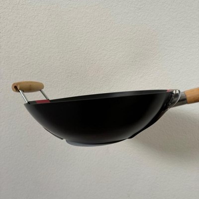 Infuse 14" Open Wok With Bamboo Stick Handle : Target