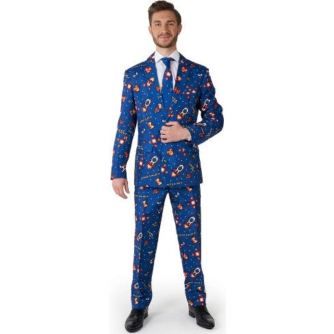 Suitmeister Men's Party Suit - Retro Gamer Navy Blue : Target