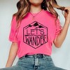 Simply Sage Market Women's Let's Wander Short Sleeve Garment Dyed Tee - M - Crunchberry : Target