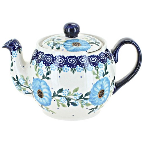 Blue Rose Polish Pottery Daphne Small Teapot : Target