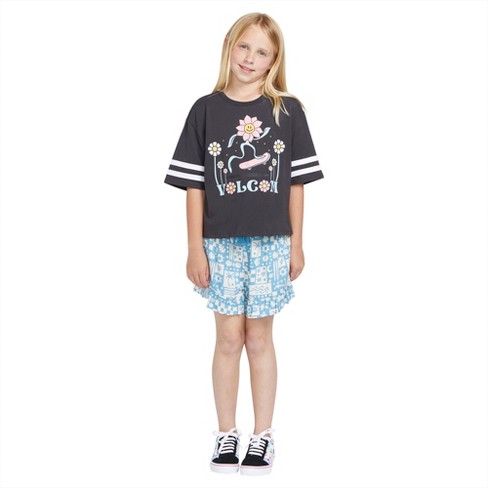 Volcom Girls Truly Stoked Tee, Vintage Black - Xxs : Target