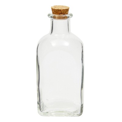 Juvale 12 Pack Clear Glass Bottles With Cork Lids, Tiny 6 Oz Vintage ...