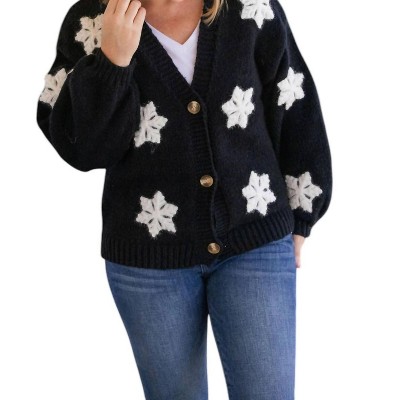 Women's Snowflake Cardigan - Michelle Mae 2x : Target
