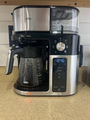 Braun Multiserve Plus 10-cup Pod Free Drip Coffee Maker, 7 Brew Sizes ...