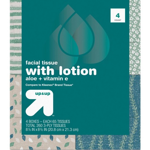 Facial Tissue With Lotion - 4pk/65ct - Up&up™ : Target