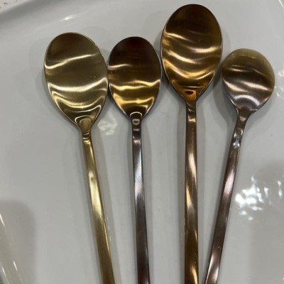 20pc Ashby Flatware Set Champagne - Threshold™ : Target