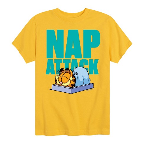 Garfield Nap Attack Short Sleeve Graphic T-shirt - Yellow - 4t : Target