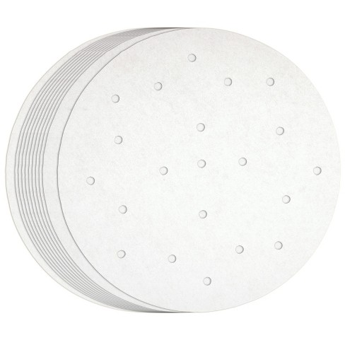 Juvale 100 Pack Parchment Paper Rounds With Holes For Air Fryer Basket ...