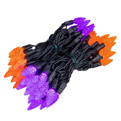 Novelty Lights Purple/orange C6 Led Christmas String Light 70 ...