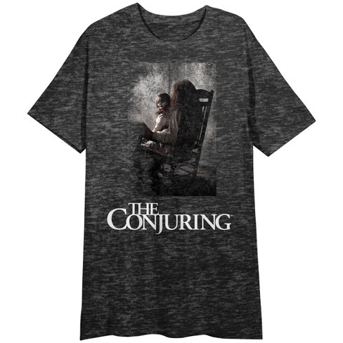 The Conjuring Annabelle Crew Neck Short Sleeve Charcoal Heather Women's ...