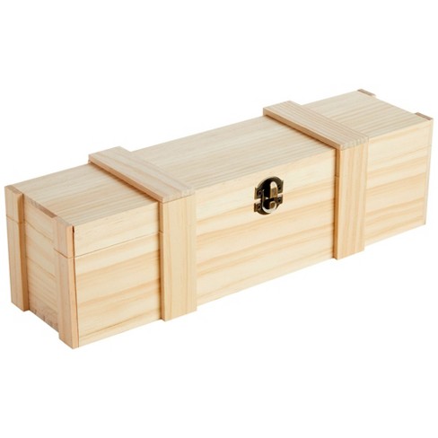 Unfinished wood wine box store