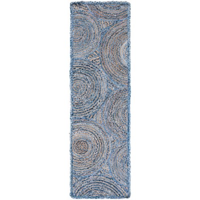 Cape Cod Cap202 Hand Woven Runner Rug - Blue/natural - 2'3"x8 ...