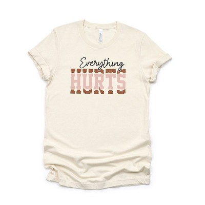 Simply Sage Market Women's Everything Hurts Racerback Tank - L - White : Target