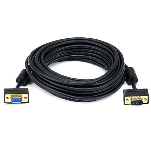 Monoprice Ultra Slim Svga Super Vga M/f Monitor Cable - 25 Feet With ...