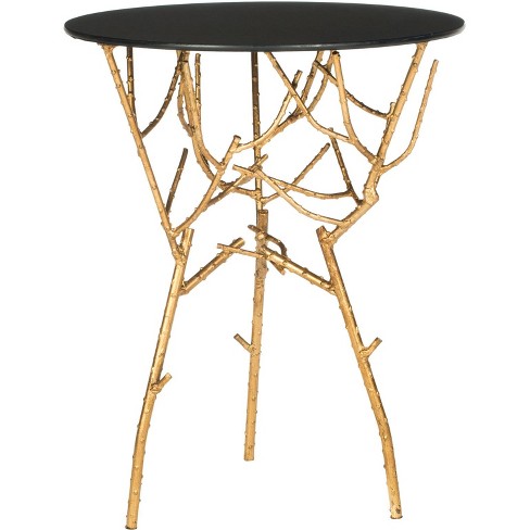 Tara Accent Table - Gold/black Glass - Safavieh. : Target