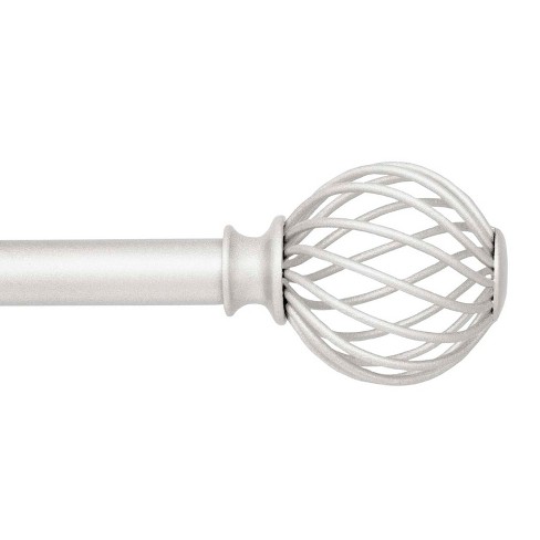Kenney Fast Fit Easy Install Swindell 5/8" Decorative Window Curtain ...