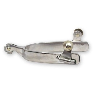 Classic Equine Clover Spurs - 5/8" Band, 1" Shank, Stainless Steel ...