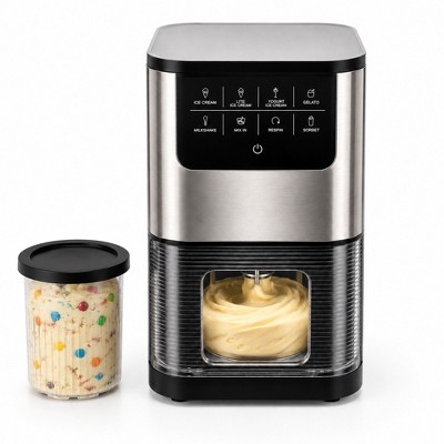 Simzlife Ice Cream Maker, 8 One-Touch Programs with Re-Spin for Gelato ...