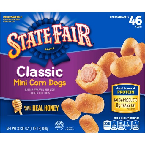 State Fair Frozen Mini Corn Dogs - 30.36oz/46ct : Target