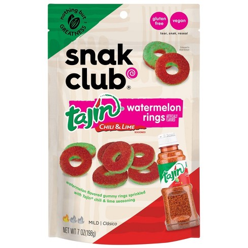 Snack Club Tajin Watermelon Rings Candy - 7oz : Target