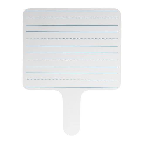 Flipside Products Two-sided Rectangular Dry Erase Writing Paddle, Lined ...