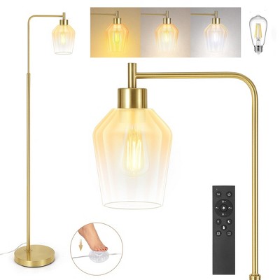 Whizmax Industrial Floor Lamp With 3 Temp Dimmable Bulb&gradient Gold ...