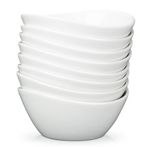 Garvee Ceramic Bowls Set of 8, 8 Inch Colored Glaze Soup Cereal Bowls ...
