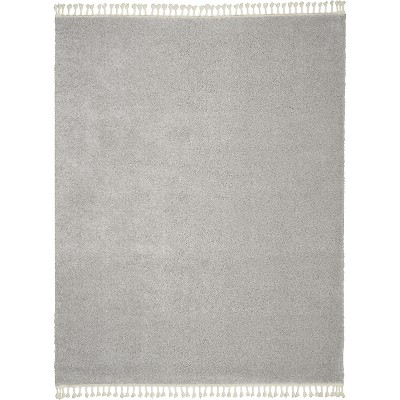 Nourison Diamond Trellis Shag Dmt04 Light Gray Indoor Area Rug - 7'10 X ...