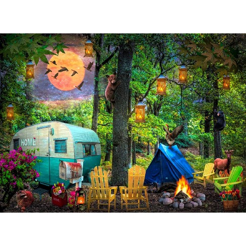 Sunsout Summertime Camping 500 Pc Large Pieces Jigsaw Puzzle 30152 : Target