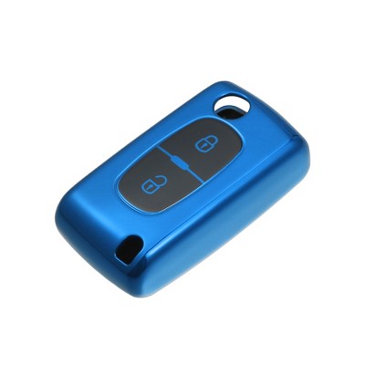 Unique Bargains Silicone Car Smart Key Fob Case Cover For Peugeot 207 ...