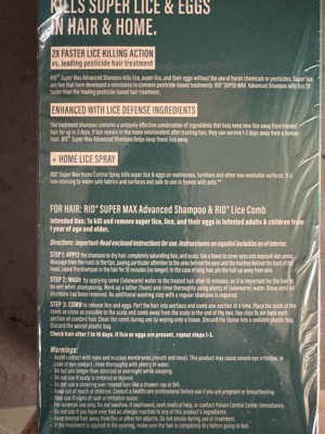 Rid Super Max 5-in-1 Hair & Home Complete Lice Treatment Kit : Target