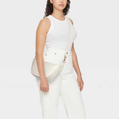 Essential Sling Crossbody Bag - Universal Thread™ Off-White: Detachable ...