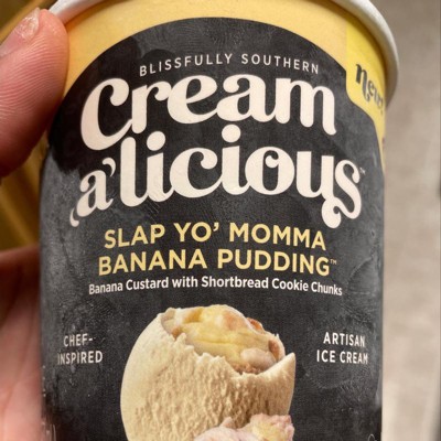 Creamalicious Slap Yo Momma Banana Pudding Ice Cream - 16oz : Target