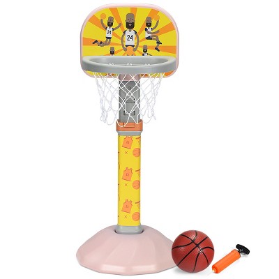 Kids Toddler Basketball Set Basketball Hoop Stand w/Adjustable Height ...