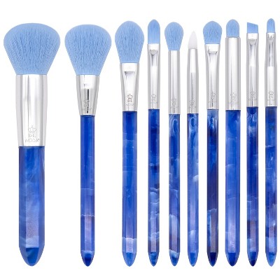 Moda Brush Blue Aura 10pc Makeup Brush Deluxe Gift Kit : Target